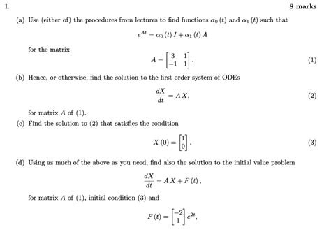 solved 1 8 marks a use either of the procedures from