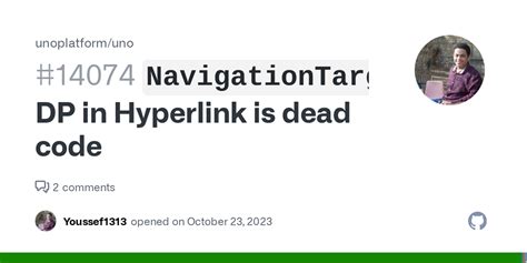 `navigationtarget` Dp In Hyperlink Is Dead Code · Issue 14074