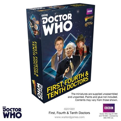 First Fourth And Tenth Doctors Doctor Who Into The Time Vortex