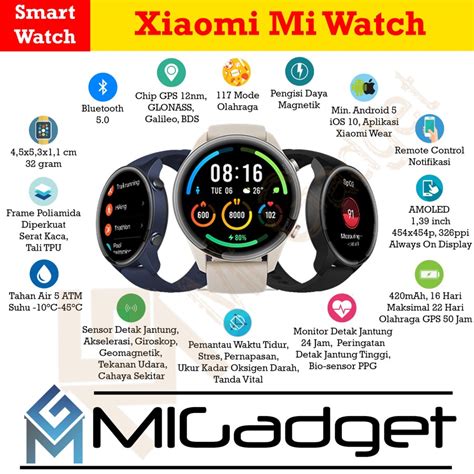 Xiaomi Mi Watch Smartwatch Jam Tangan Xiaomi Watch Mi Gadget Malang