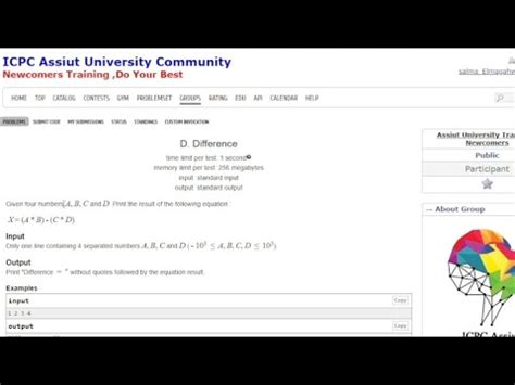 D Difference Codeforces Solution Assuit Sheet 1 YouTube