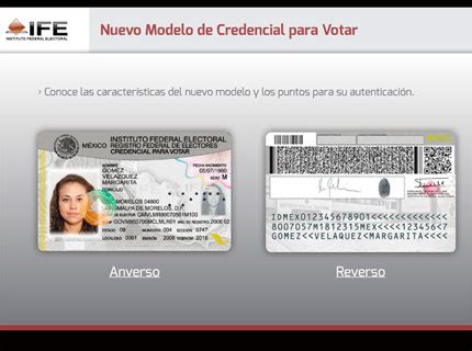 Listo Nuevo Modelo De Credencial Para Votar