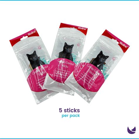 Bioline Catnip Dental Sticks 5 Pcs Pack Chubby Meows