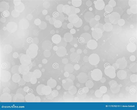 Gray White Gradient Background With Bokeh Effect Abstract Blurred