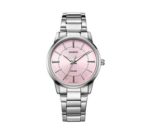 Casio Ltp 1303d 4avdf Womens Watch Analog Pink Dial Silver Stainless Band Buy Online In