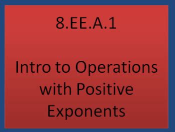 EE Intro To Operations With Positive Exponents PowerPoint TPT