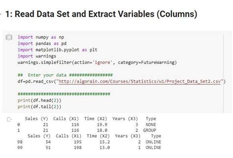 1 read data set and extract variables columns []]