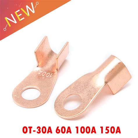 Pieces Ot A A A A Dia Copper Circular Splice Terminal Wire Naked Connector Battery