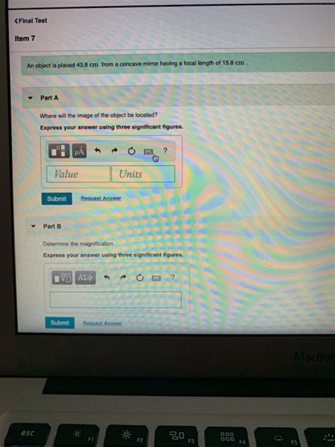 Solved Part A Where Will The Image Of The Object Be Chegg