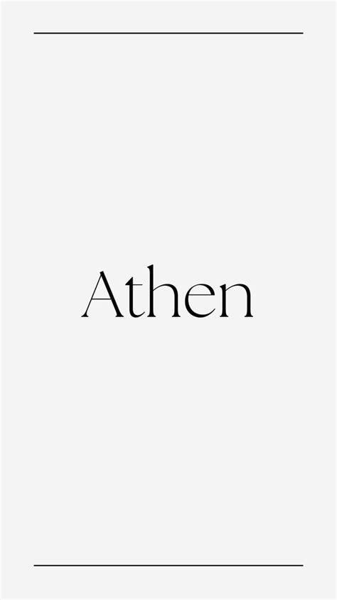 Name Idea Athen
