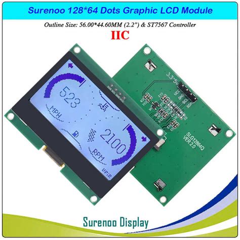 12864 128x64 2 2 Iic I2c St7567s Cog Graphic Lcd Module Display Screen