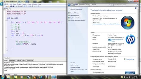 Debugging In Pelles C Plz Help