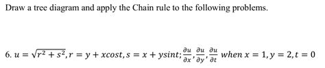 Solved Draw A Tree Diagram And Apply The Chain Rule To The Chegg Com