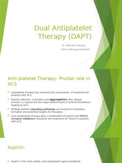 Dual Antiplatelet Therapy Dapt Super Final Pdf Aspirin Platelet