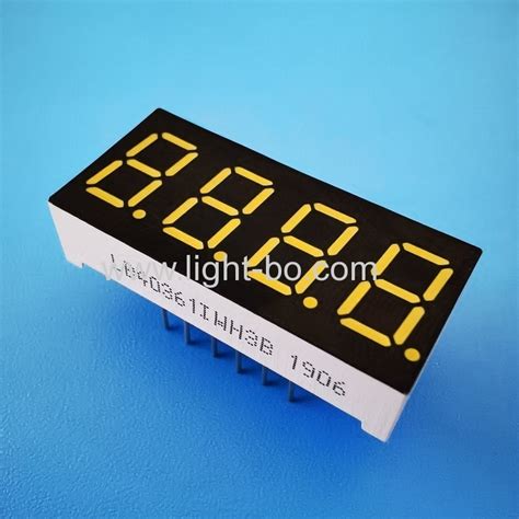 Ultra Bright White 4 Digit 0 36 7 Segment Led Display Common Anode For Instrument Panel