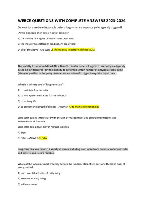 Webce Questions With Complete Answers Webce Stuvia Us