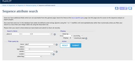 Updating And Deleting Allele Sequence Definitions — Bigsdb 1300 Documentation