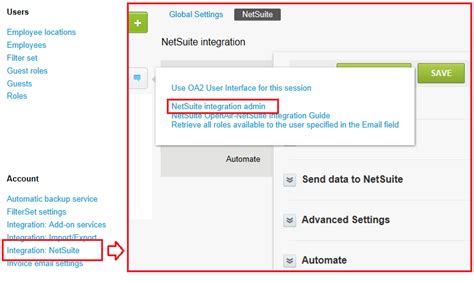 Netsuite Applications Suite Enable Integration With Netsuite