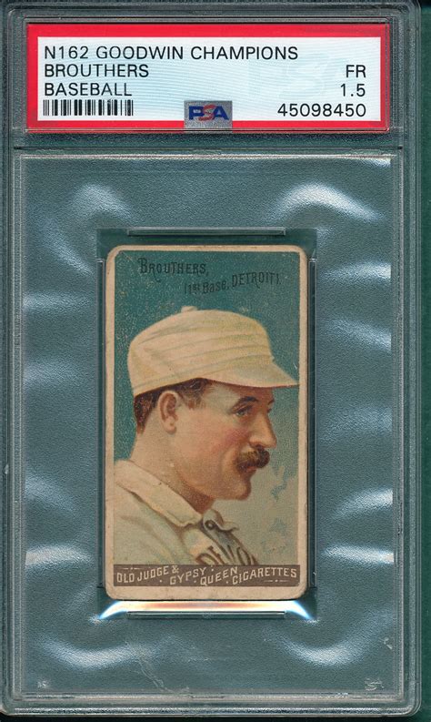 Lot Detail 1888 N162 Dan Brouthers Goodwin Champions Psa 1 5