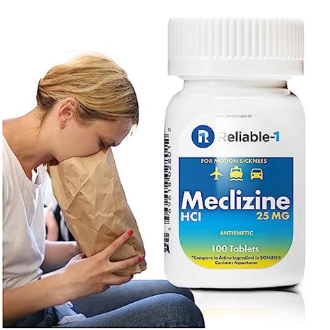 Reliable 1 Laboratories Meclizine Hcl 25mg 100 Tablets 1 Want It All