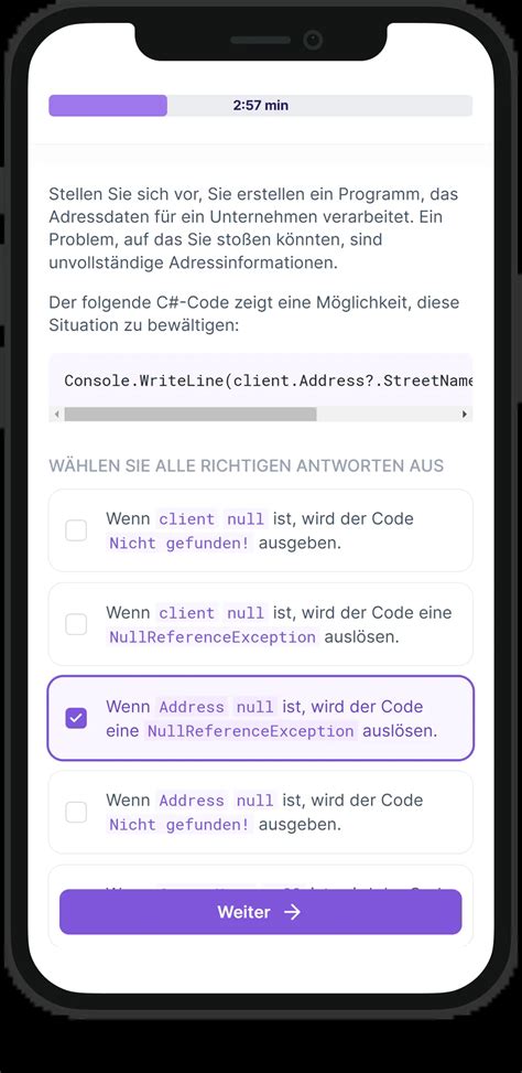C Online Einstellungstest Skill Assessment