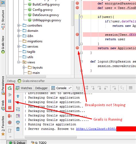 Java Intellij Idea Debugger Isnt Working On A Grails Project Stack