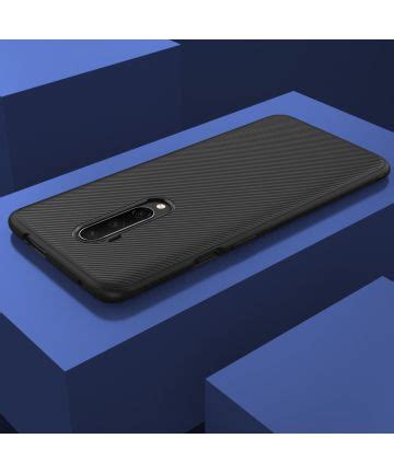 OnePlus 7T Pro Twill Slim Texture Back Cover Zwart GSMpunt Nl