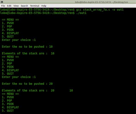 Stack Using Array Implementation Coders Playground