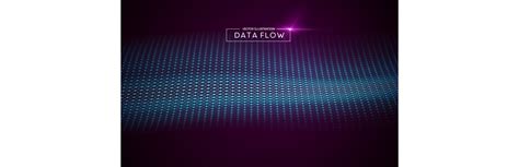 Computer Data Flow Background Eps Big Vector Image