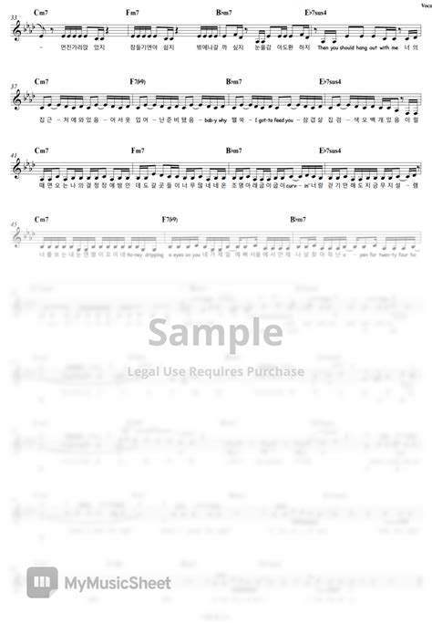 어반 자카파 서울 밤 멜로디mr By Cover Skills 악보