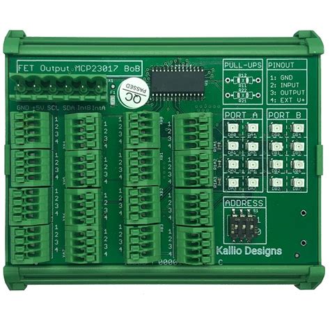 Mcp23017 Buffered Break Out Board Kallio Designs