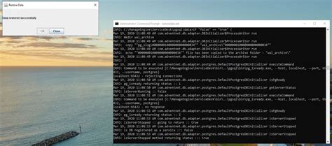 Manageengine Servicedesk Plus Not Starting After Restore