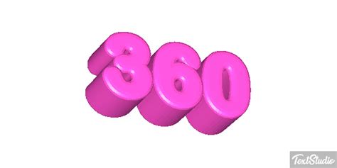 360 Número Diseños De Logotipos  Animados