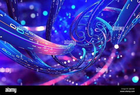 Digital Cyber Network Technology 3d Illustration Global Database