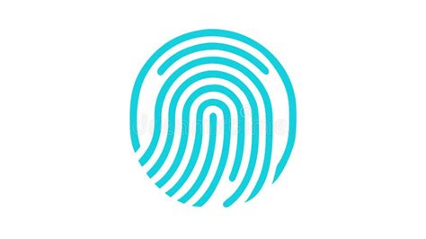 Fingerprint Scan Icon Vector Security Authentication Identity Access Vector Design