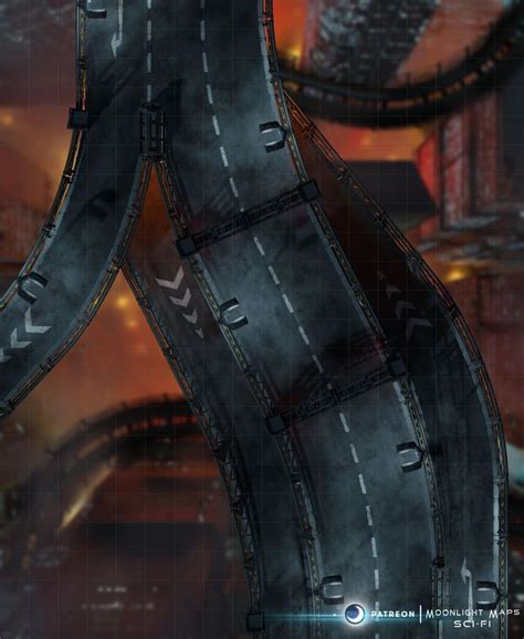 Overpass Moonlight Maps Sci Fi Sci Fi Rpg Fantasy Map Dnd World Map