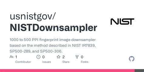 GitHub Usnistgov NISTDownsampler To PPI Fingerprint Image Downsampler Based On The