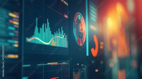 Infographic Dashboard Ui Interface Information Panel With Finance