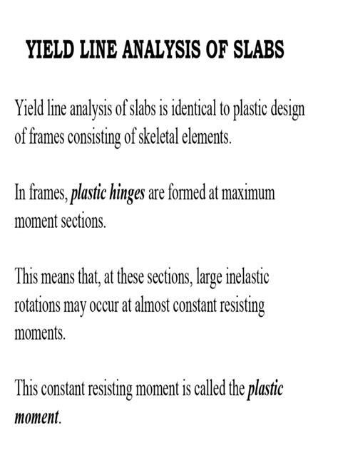 Msc Rc 14 Yield Line Analysis 1 Pdf Strength Of Materials Yield