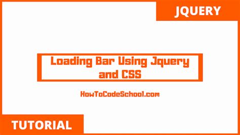 Loading Bar Using Jquery And Css