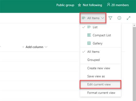 How To Add A Version Column To Modern Sharepoint List And Library Views Nate Chamberlain