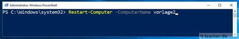 computer per powershell reboot neu starten it learner