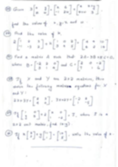 SOLUTION: Class 12 cbse igcse mathematics matrices important questions ...