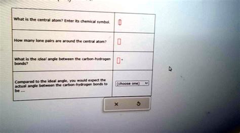 SOLVED What Is The Central Atom Enter Its Chemical Symbol How Many Lone Pairs Are Around The