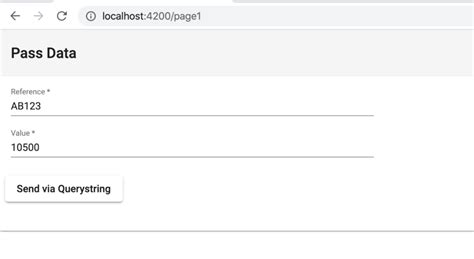 Angular How To Pass Values Between Components Using Query String