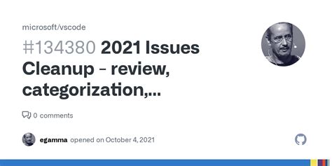 Issues Cleanup Review Categorization Assignment Issue Microsoft Vscode GitHub
