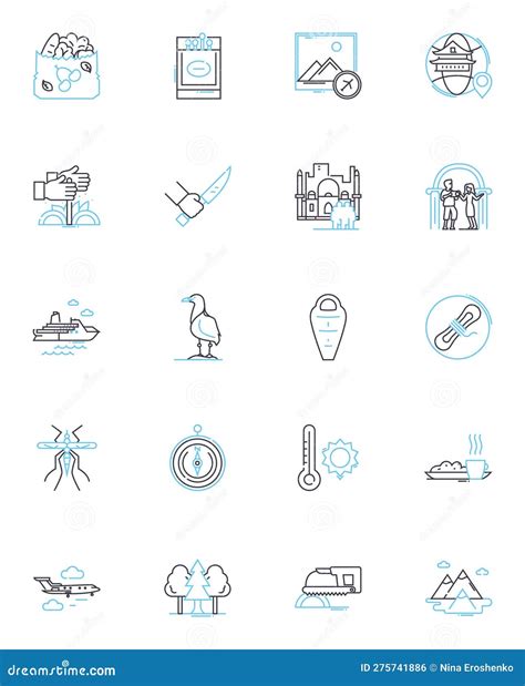Narrative Line Icons Collection Storytelling Plot Perspective