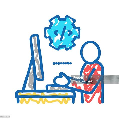 Programmer Coding And Development Icon Doodle Illustration Stock Illustration Download Image