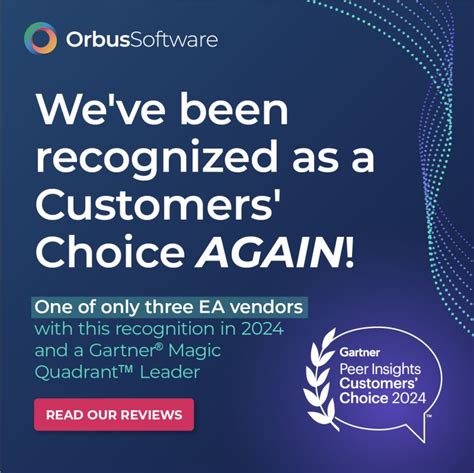 Orbus Software On Linkedin Customerschoice Innovation Enterprisearchitecture…