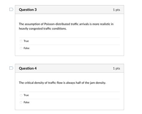 Solved The Assumption Of Poisson Distributed Traffic